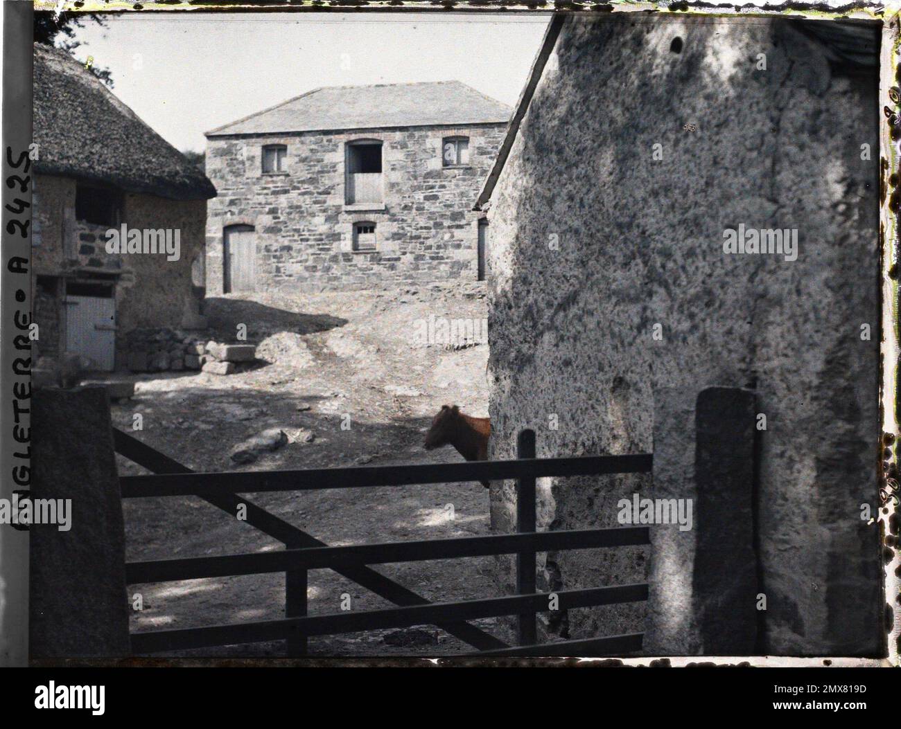 St Ives, Cornwall, England the courtyard of a farm , 1913 - England ...
