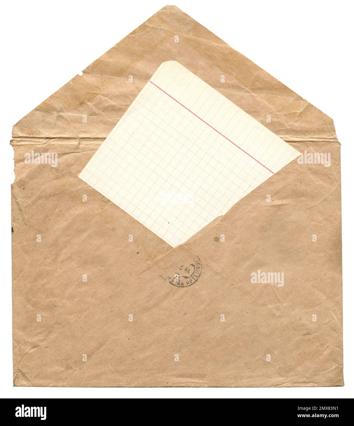 Vintage letter envelope Cut Out Stock Images & Pictures - Alamy
