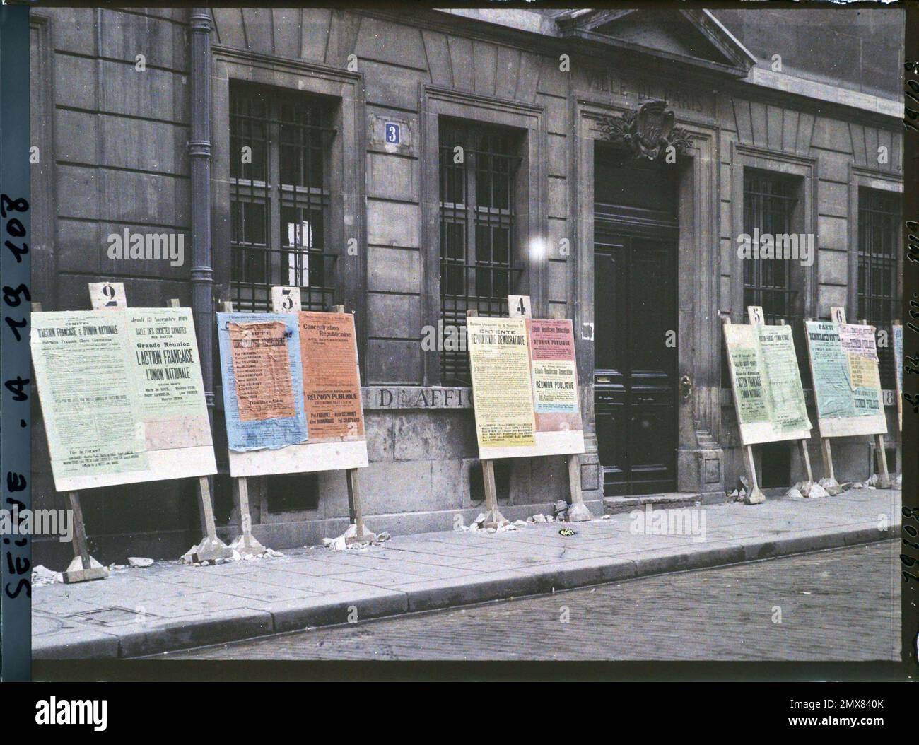 Paris, France posters for the legislative elections of November 1919 ...