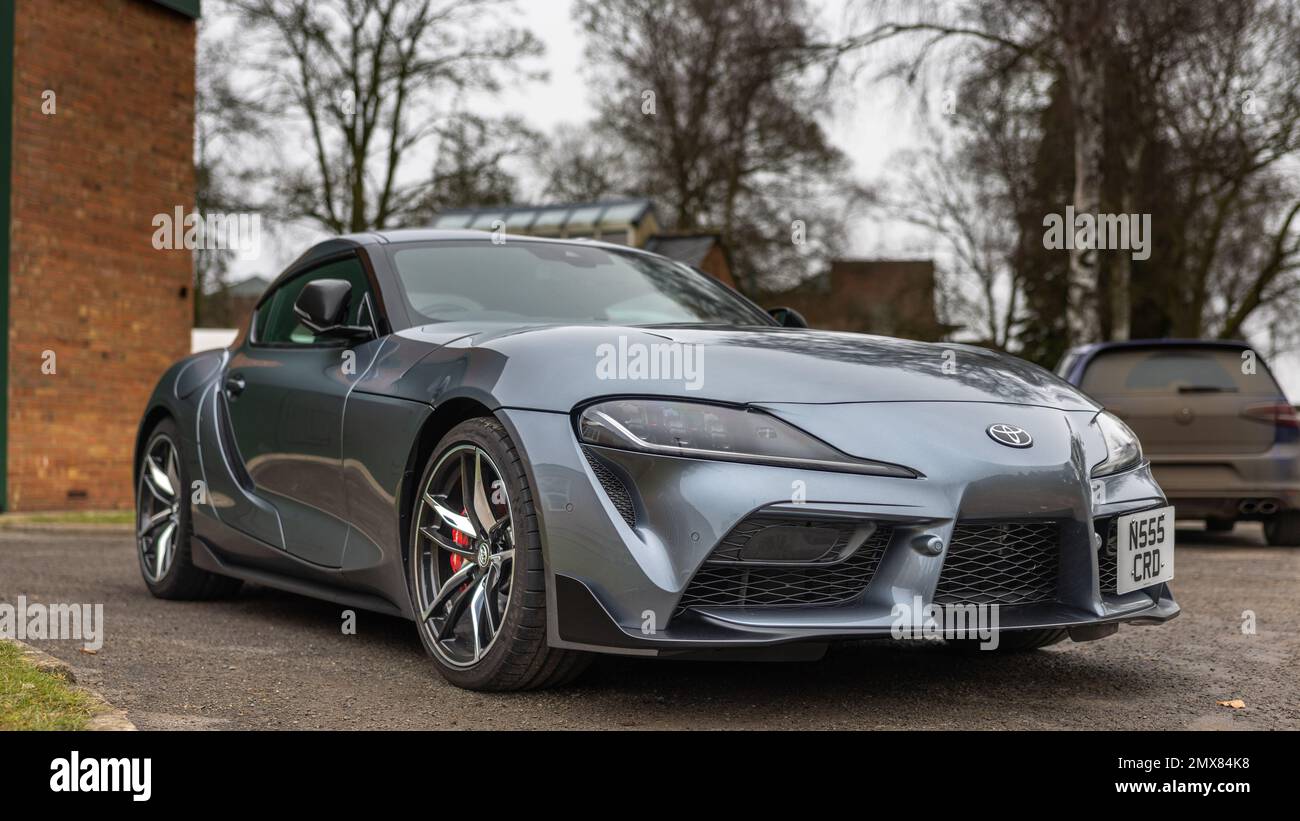 2022 Toyota Supra Pro, on display at the Japanese Assembly held at ...