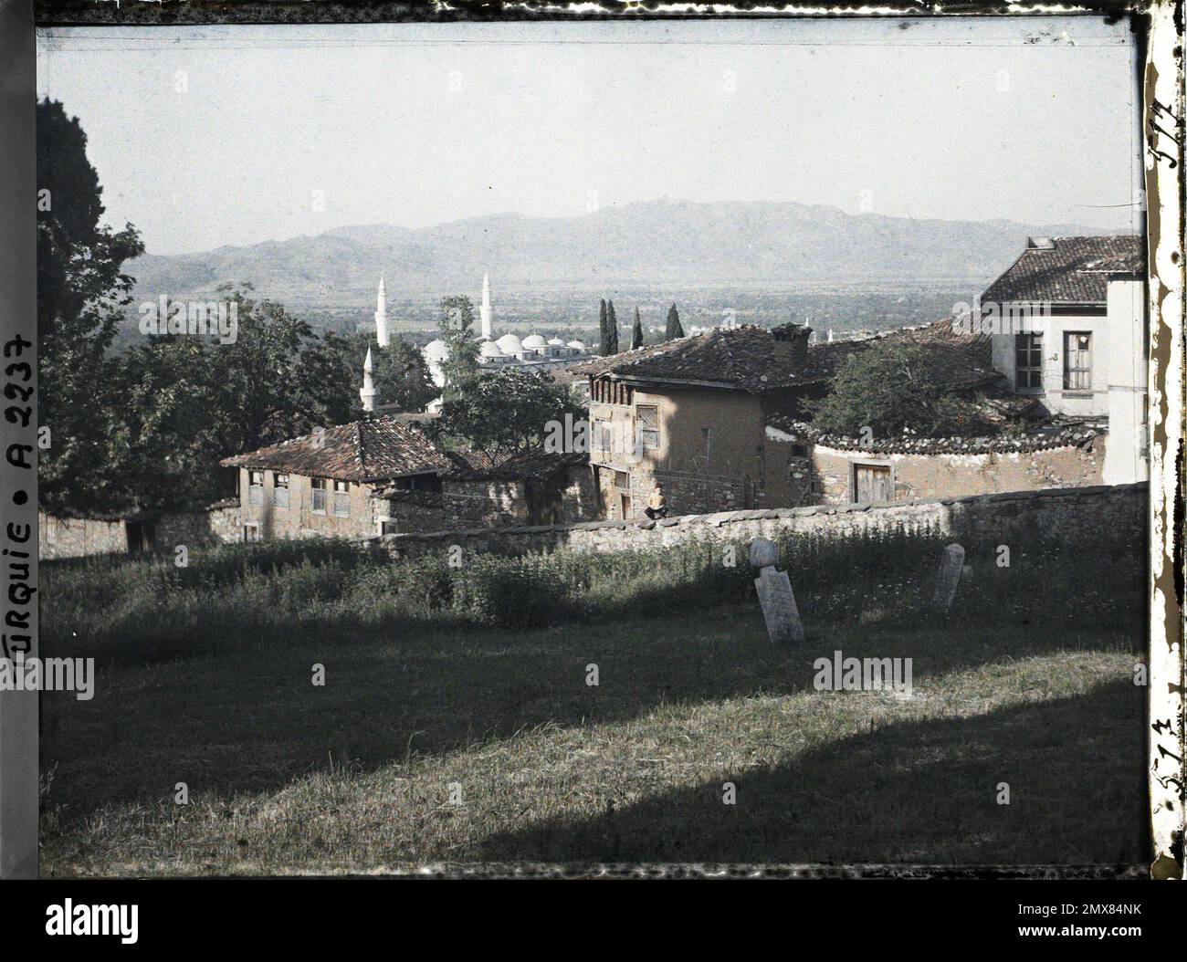Bursa, Turkey seen from the city, in the background the Ulu Camii (the ...