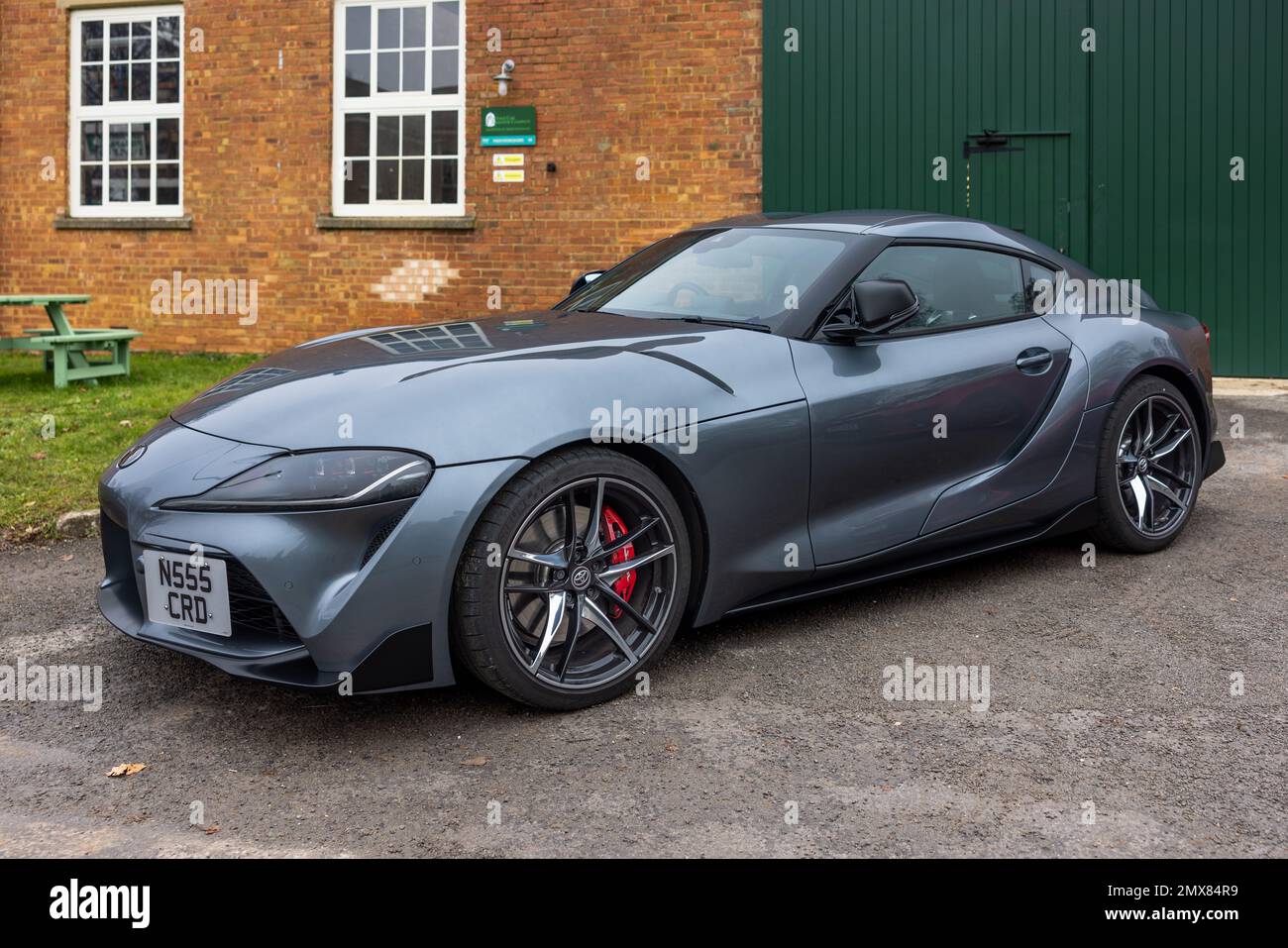2022 Toyota Supra Pro, on display at the Japanese Assembly held at ...