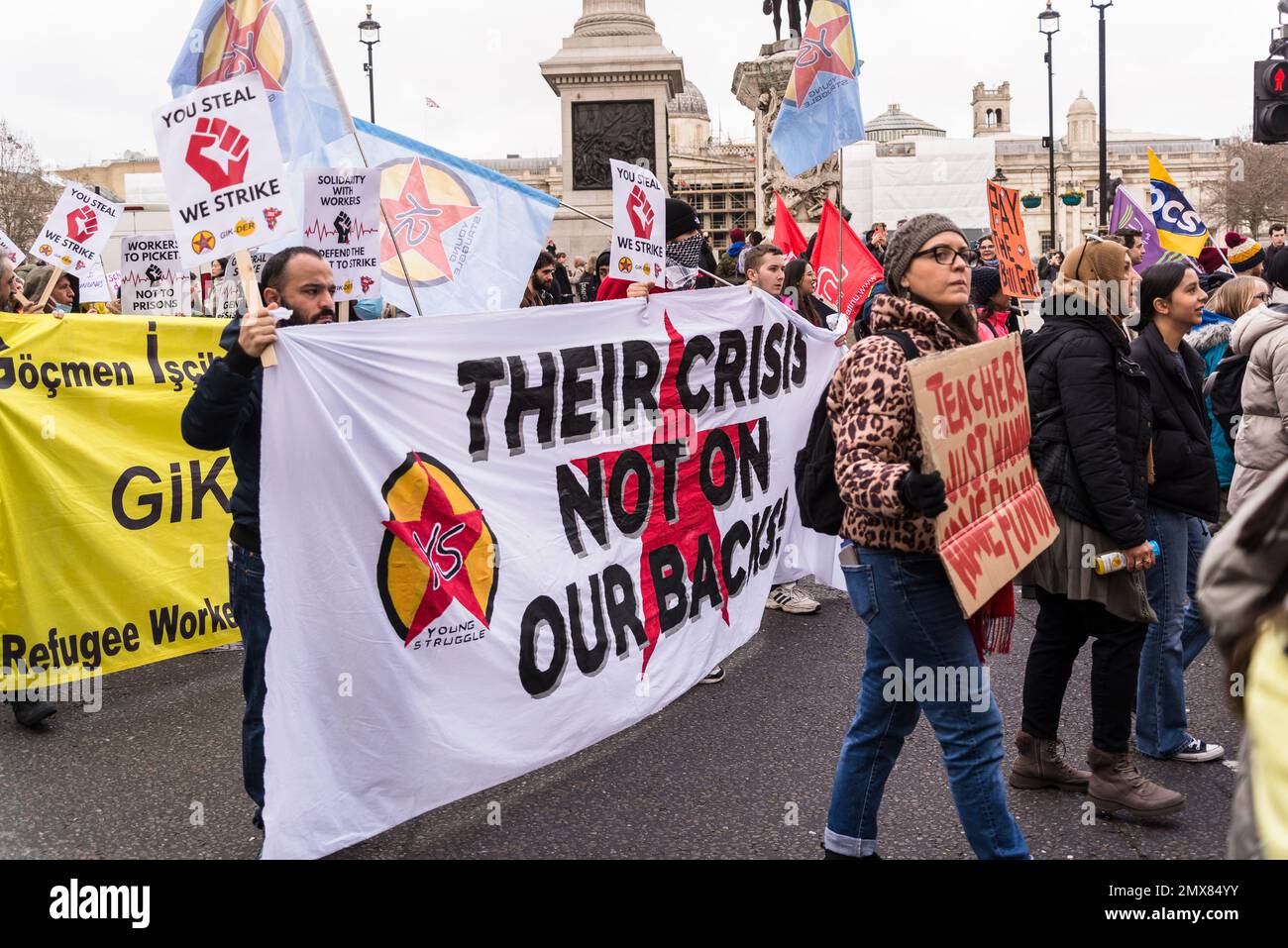 Their Crisis Not our Backs banner by Young struggle, Teachers and civil ...