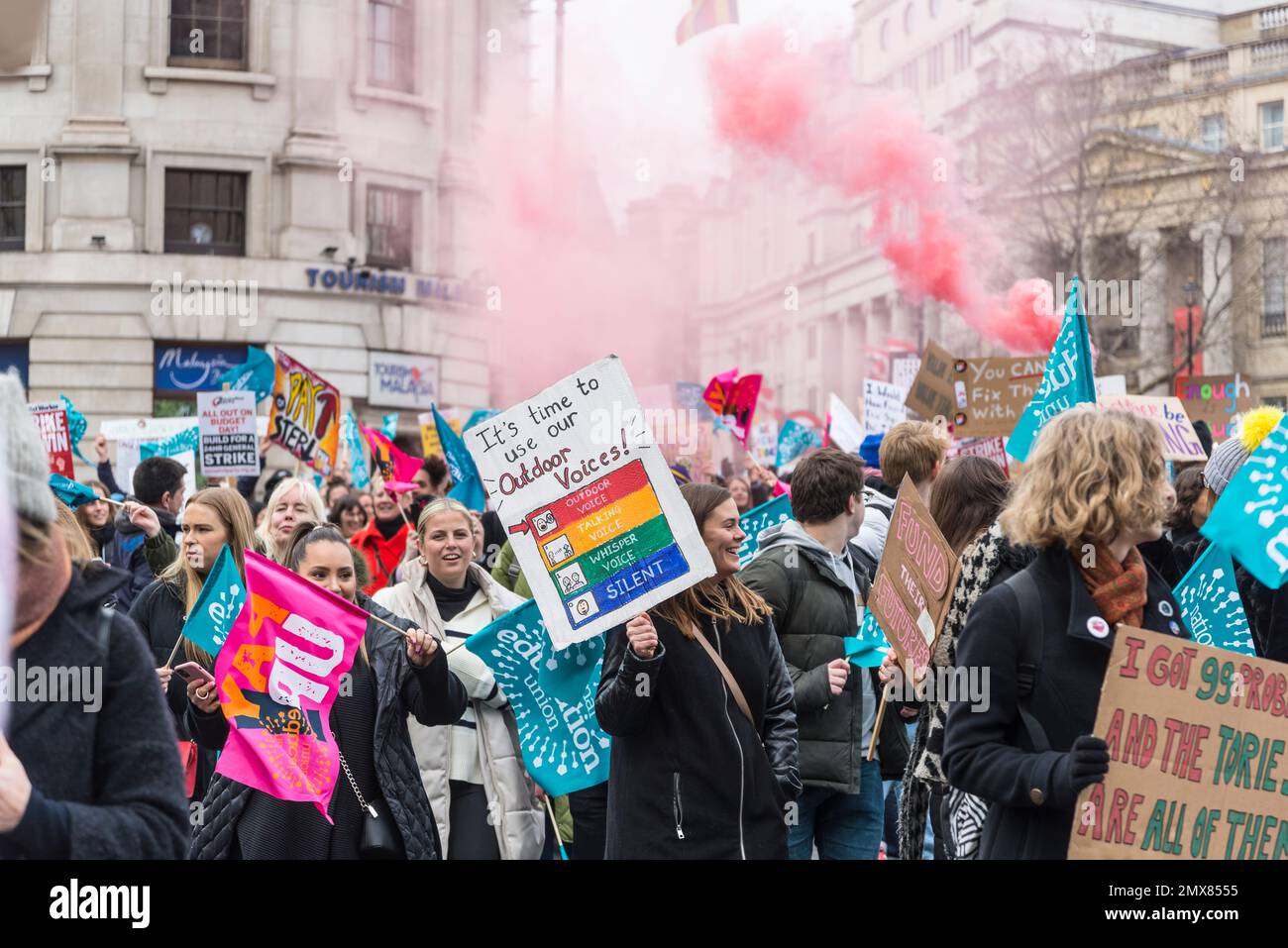 Teachers and civil servants join mass strike on 'Walkout Wednesday ...