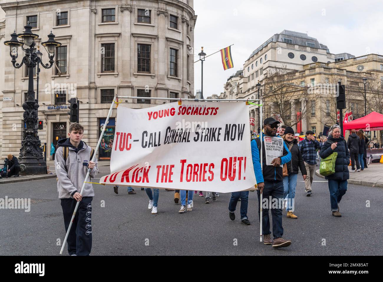 Teachers and civil servants join mass strike on 'Walkout Wednesday ...