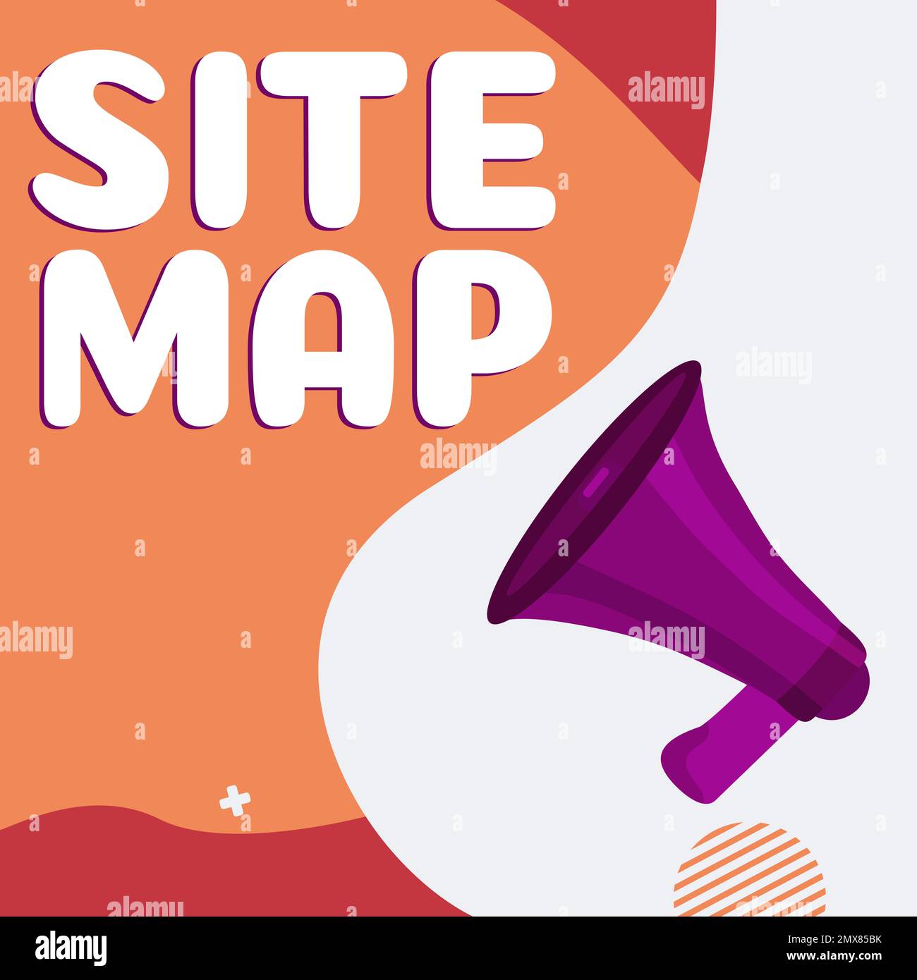 Sign displaying Site Map. Business idea designed to help both users and ...