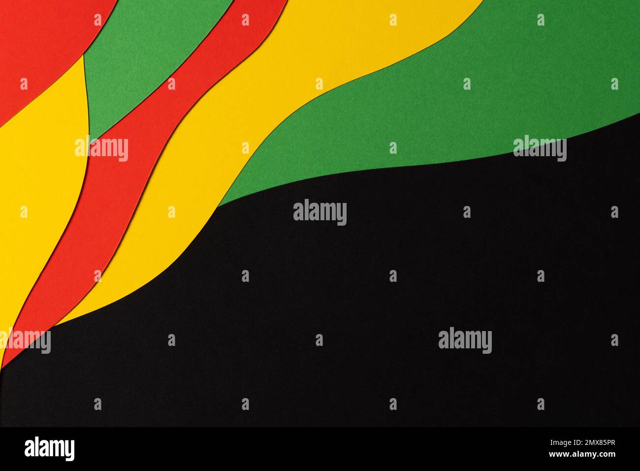 Black History Month color background. Abstract black, red, yellow ...