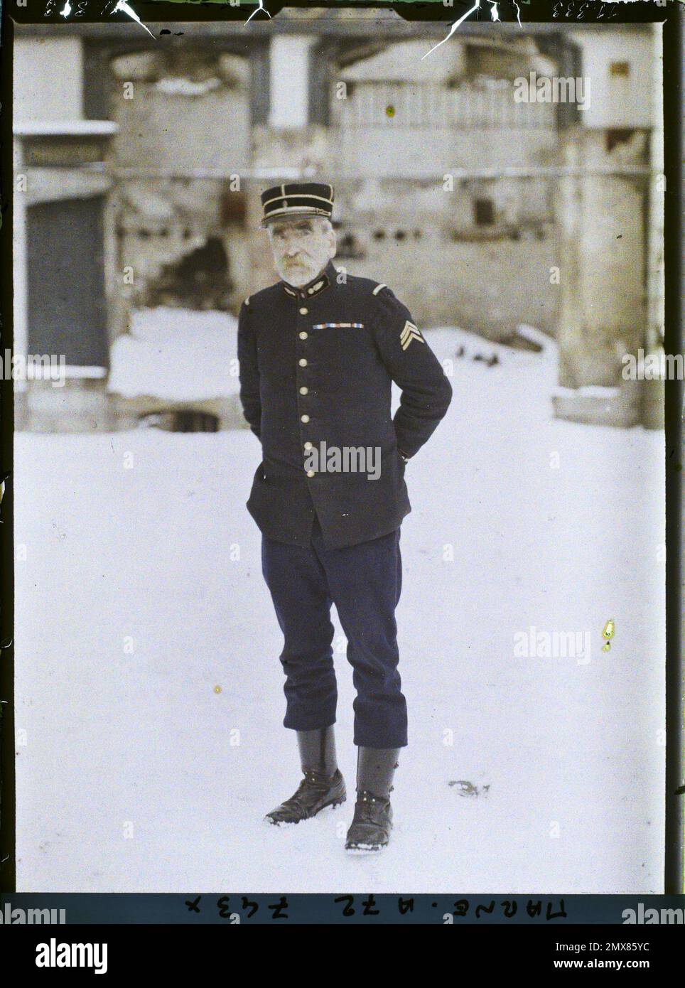 Reims, Marne, Champagne, France Portrait of the Warrant Officer of the ...