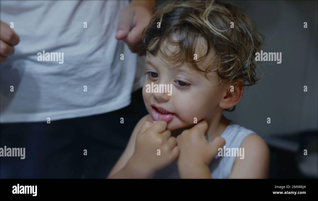 Dental floss teeth in glass hi-res stock photography and images - Alamy