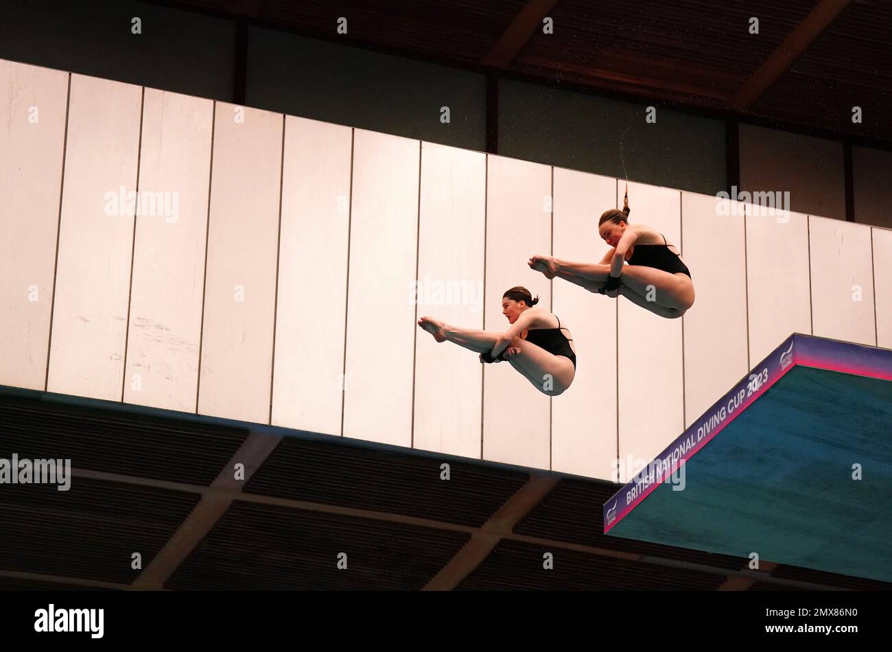 Andrea Spendolini Sirieix (left) and Lois Toulson in action during the ...