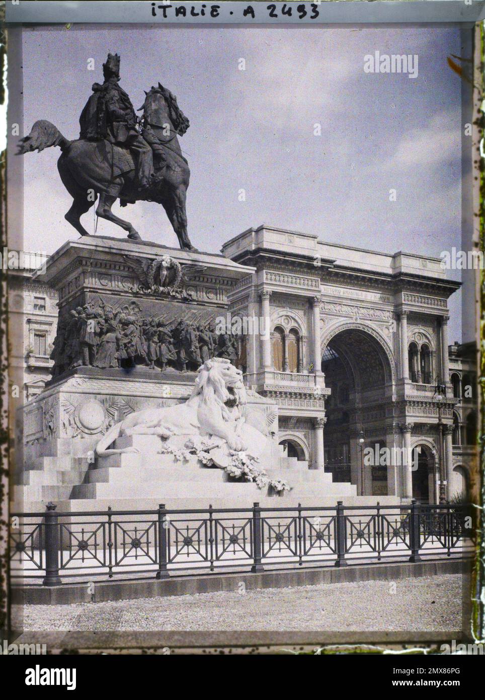 Milan, Italy Monument by Victor Emmanuel II , 1913 - Balkans, Italy ...