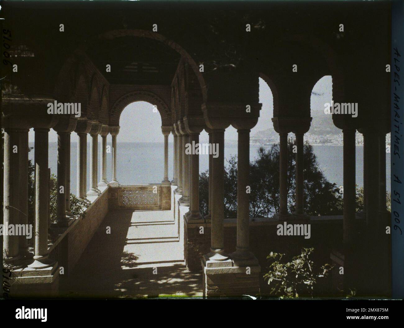 Cap Martin, France Effect of Light and View of Monaco, from a gallery ...