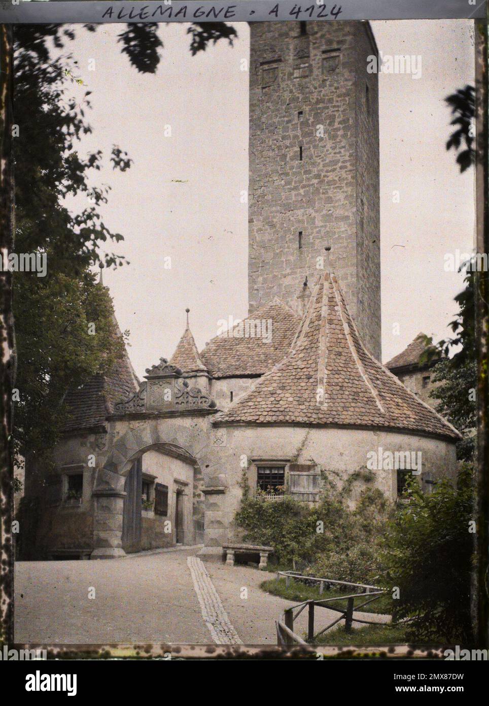 Rothembourg, Germany , 1912 - Germany - Auguste Léon Stock Photo - Alamy