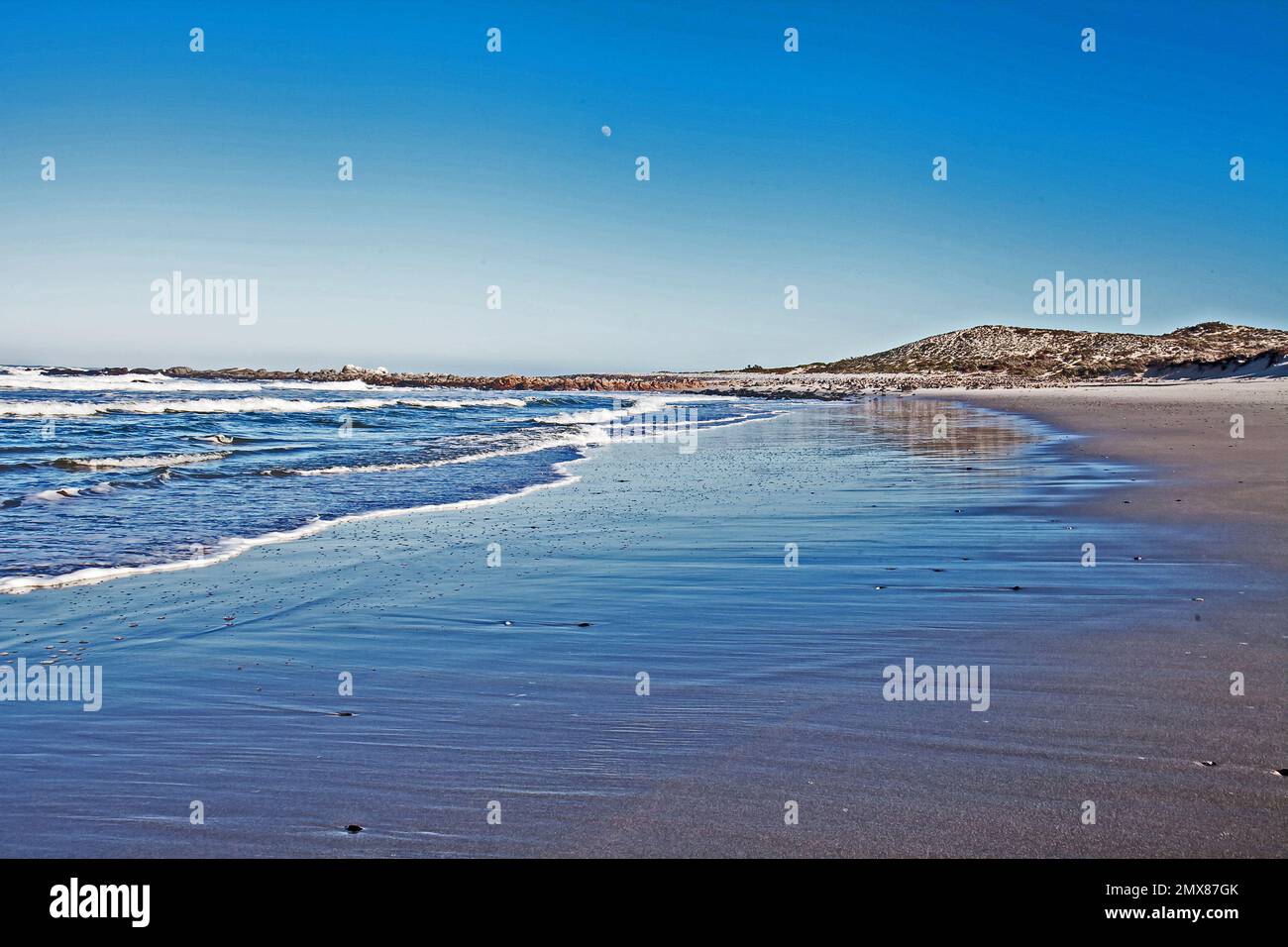 Wide open beach with no people in sight. Namaqualand South Africa Stock ...