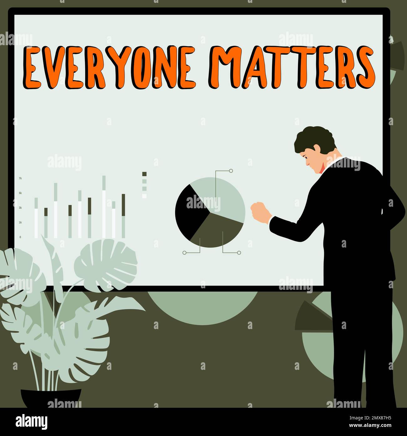 Text sign showing Everyone Matters. Conceptual photo all the people ...