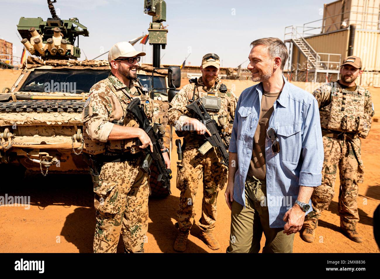 Gao, Mali. 02nd Feb, 2023. Federal Minister of Finance Christian ...