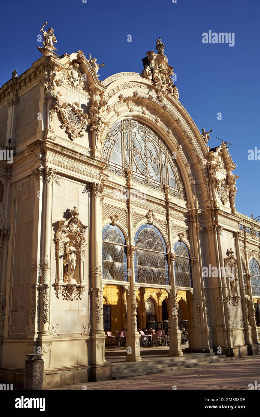 MARIANSKE LAZNE, CZECH REPUBLIC - MARCH 12, 2022: Maxim Gorky spa ...