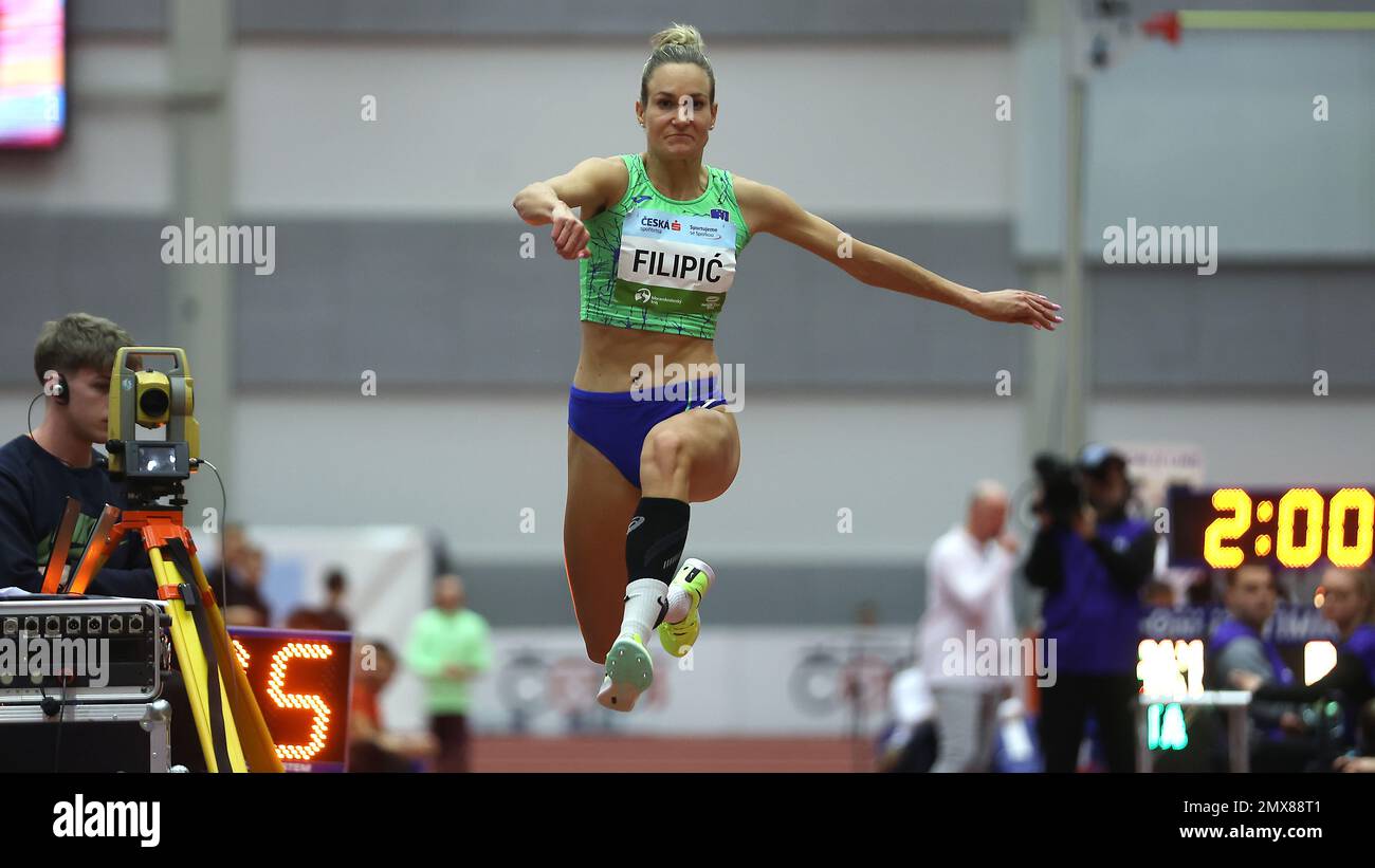 Ostrava, Czech Republic. 02nd Feb, 2023. Neja Filipic from Slovenia ...