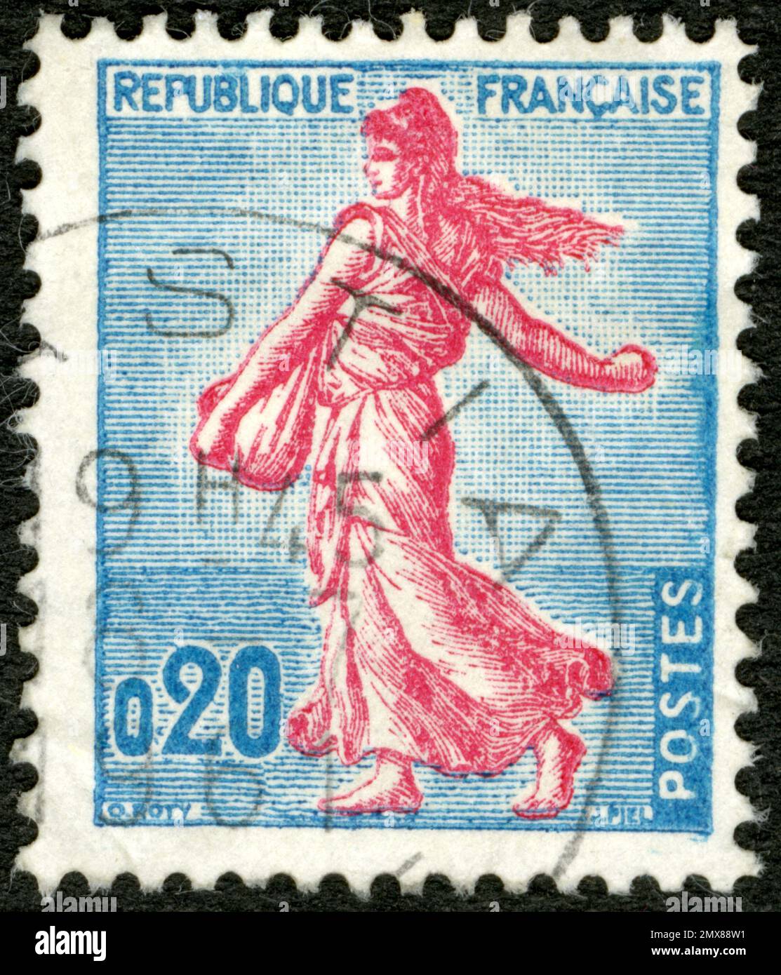 Timbre oblitere hi-res stock photography and images - Alamy