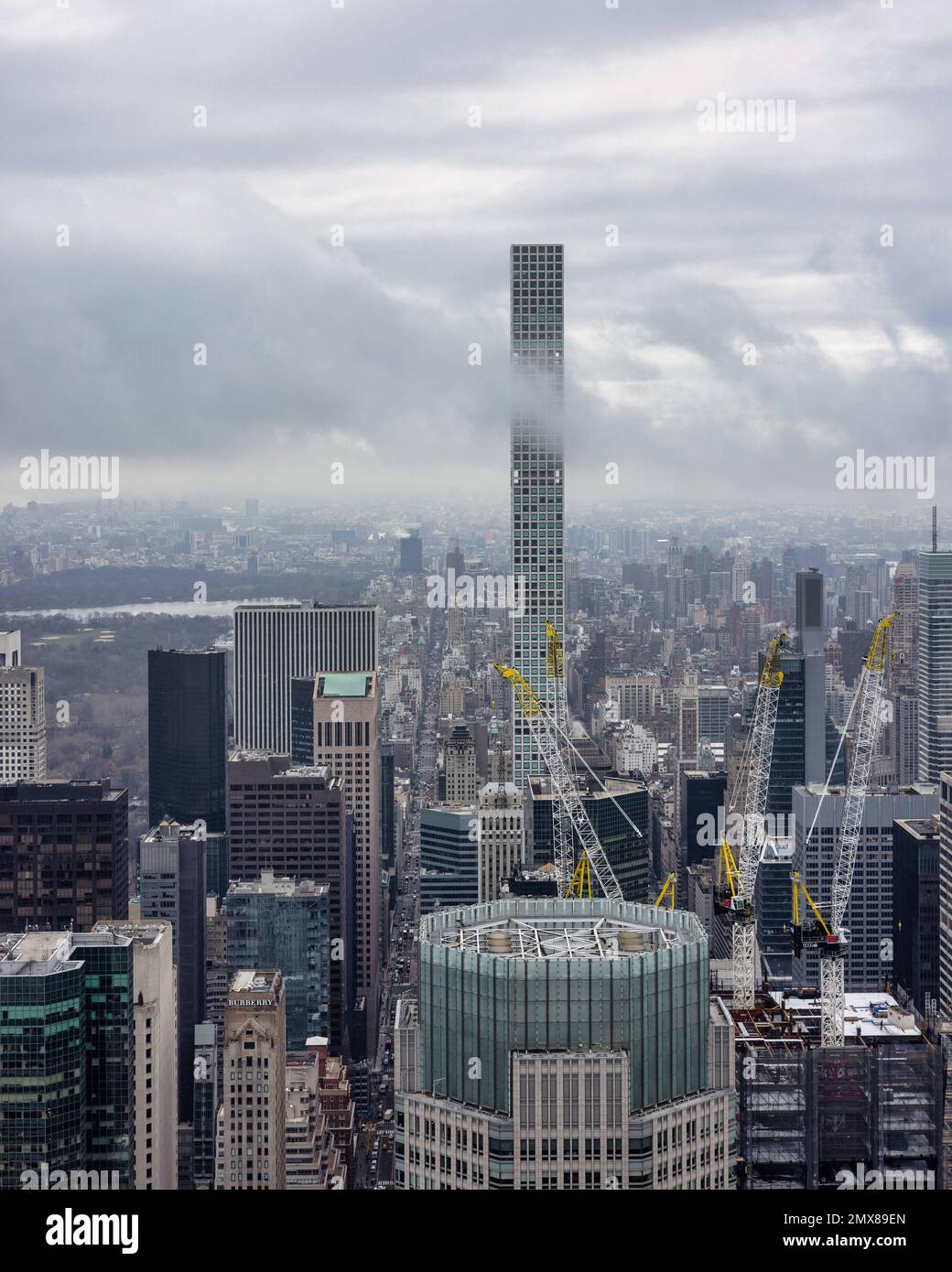 New York, NY, USA - January, 2023: New York Sky Line, view from the top ...