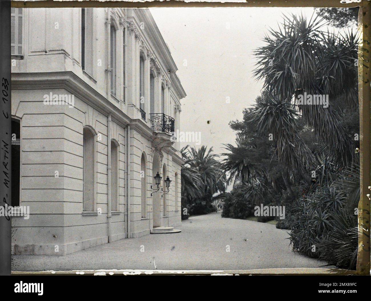 Cap Martin, France Entrance to the Grande Villa (which will take the ...