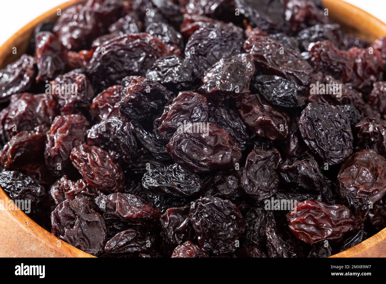 Healthy Food - Nuts Dehydrated Grapes; Photo White Background Stock ...