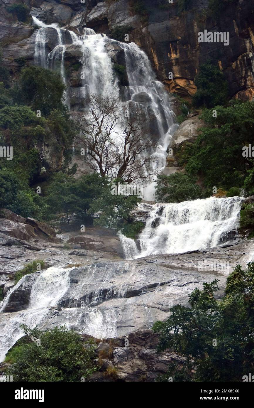 Ravana Falls, Ravana Ella Wildlife Sanctuary, Srí Lanka, Asia Stock ...