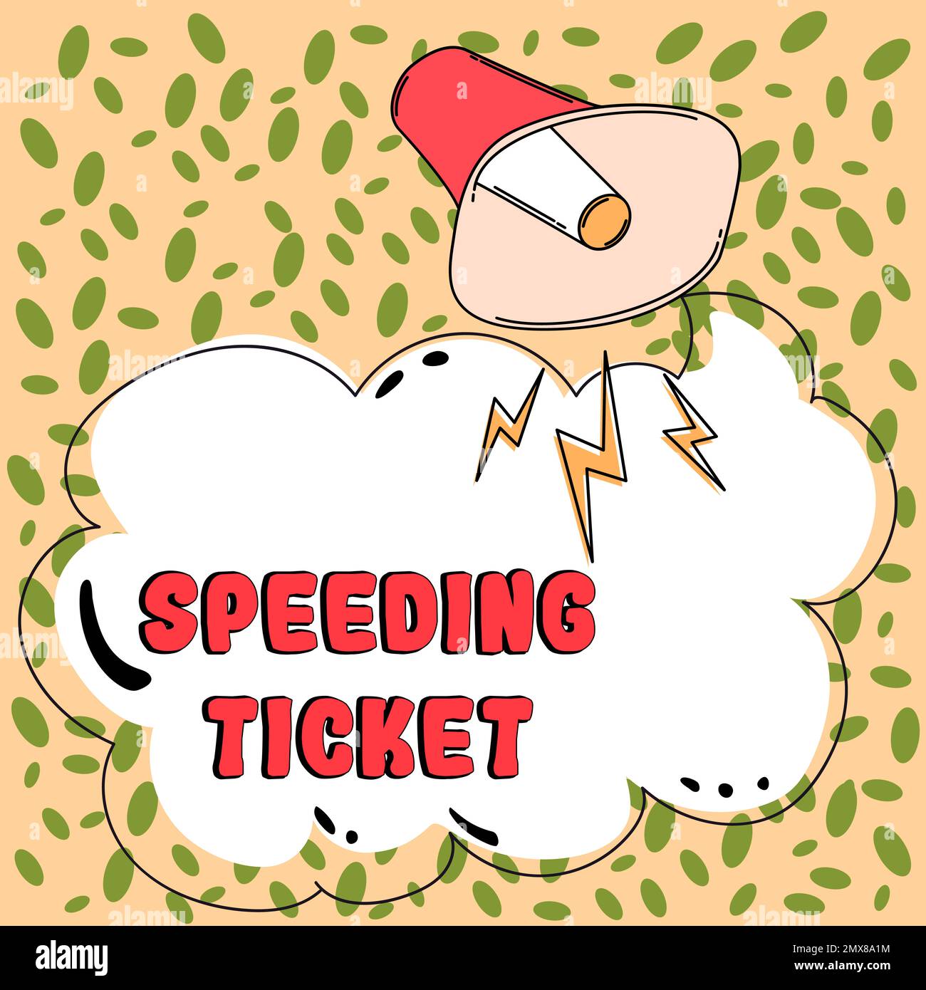 Text sign showing Speeding Ticket. Word for psychological test for the ...