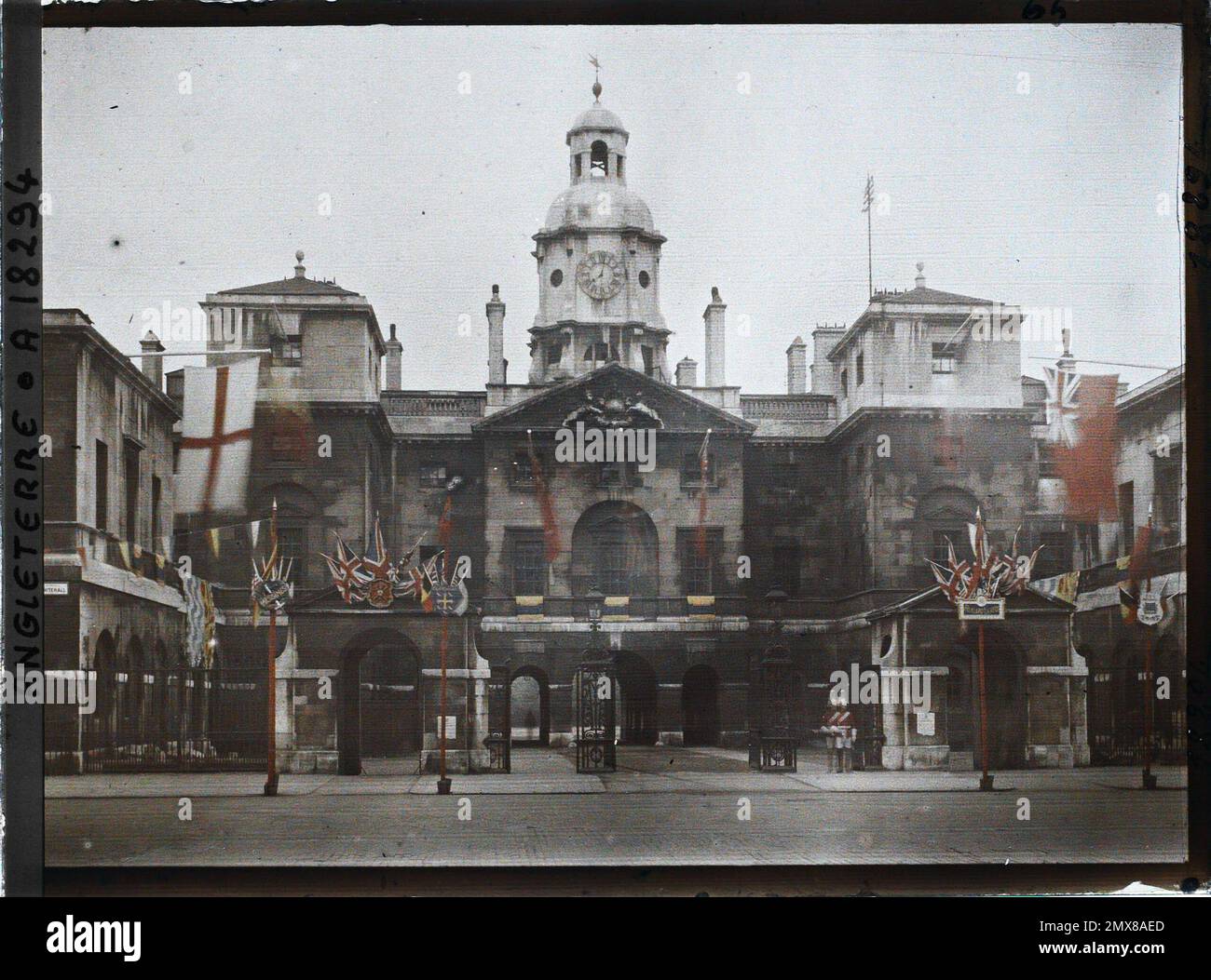 London, England The Horse Guards barracks on the Whitehall , 1919 ...