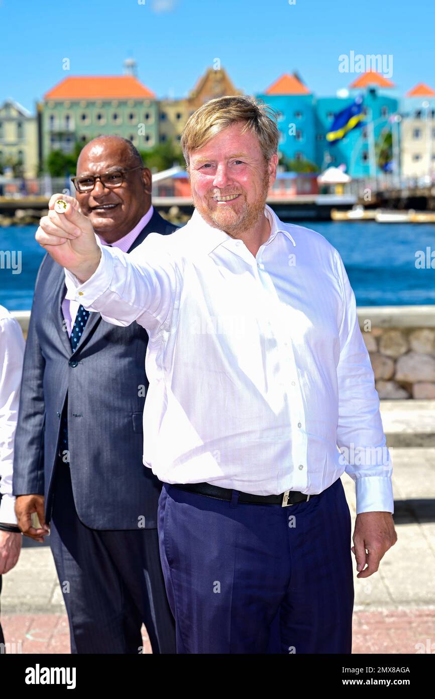 King Willem-Alexander of the Netherlands during a visit to Brion Square ...