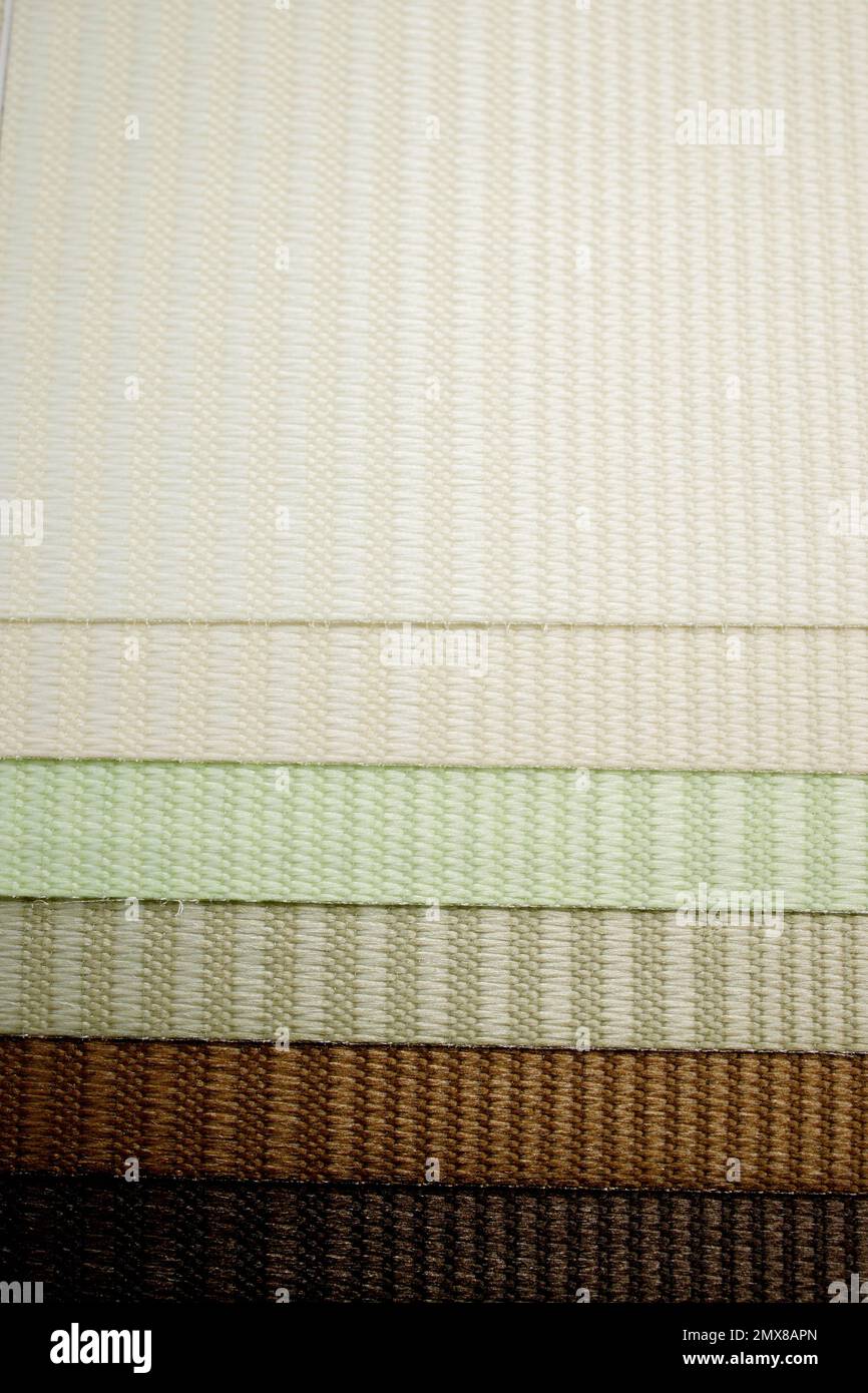 Catalog of different shades of fabric colors. Variety of color of dense ...