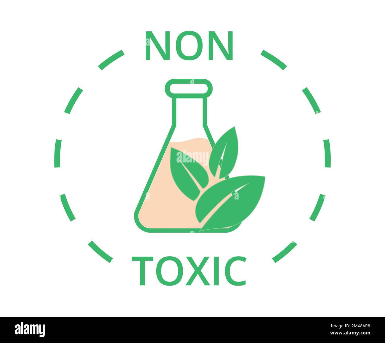 Colorful Non Toxic sign. Concept of regulations and ecology Stock ...