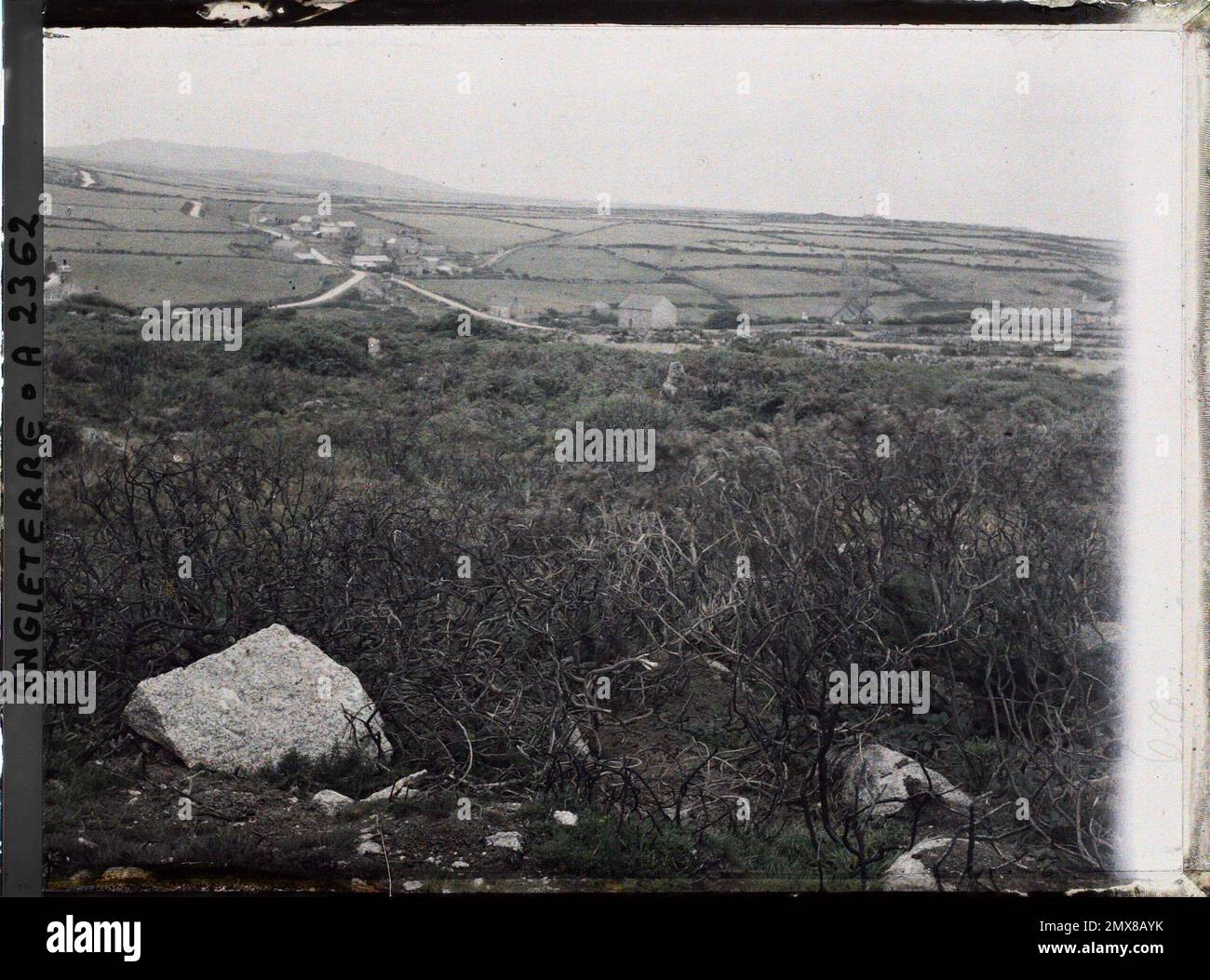 Cornwall, England Panorama of the surrounding city , 1913 - England ...