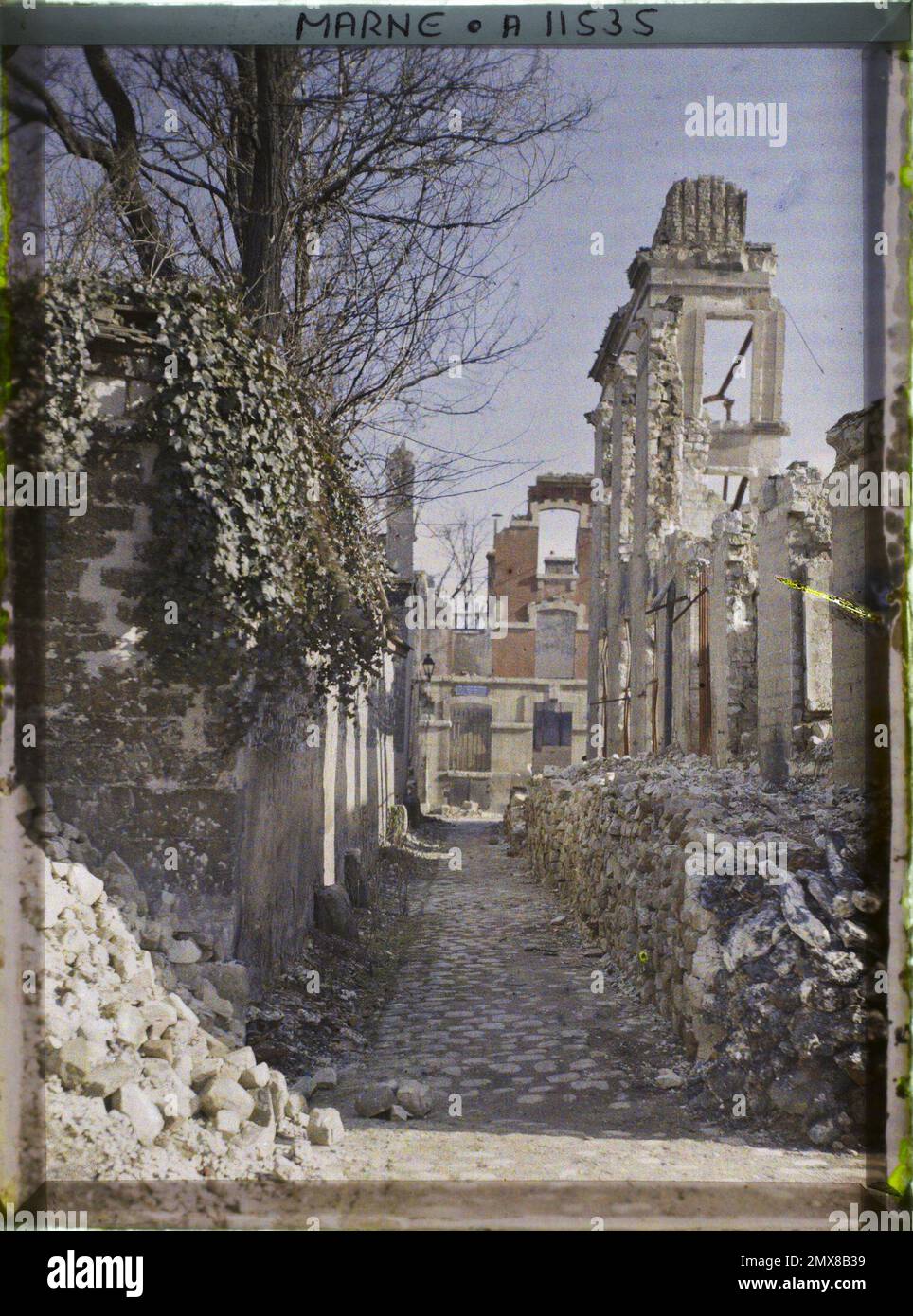 Reims, Marne, Champagne, France Ruins Rue de la Gabelle (counte-day ...