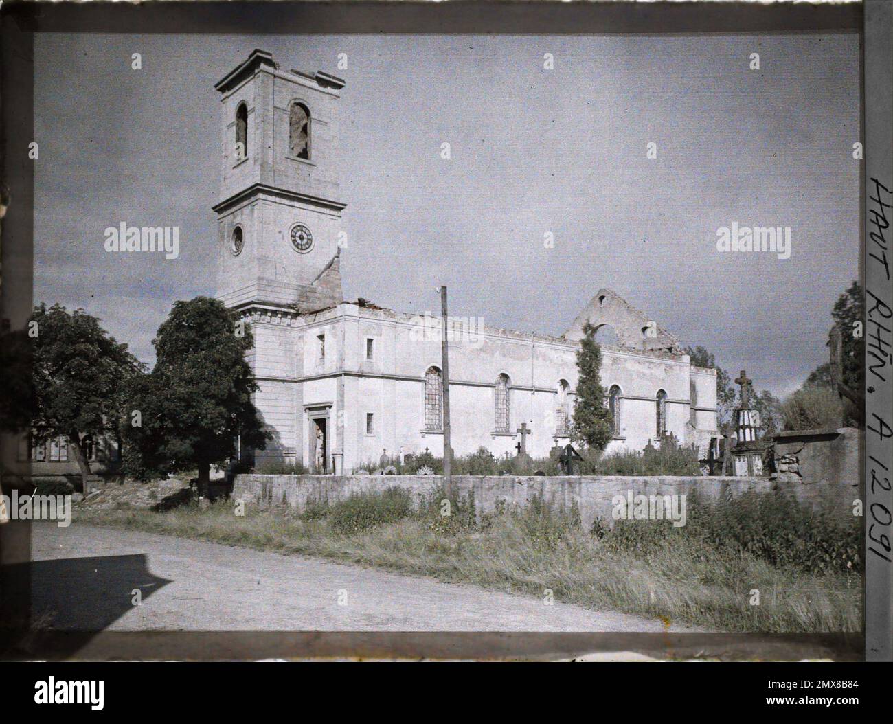 Balschwiller, Alsace, France the church , 1917 - Alsace - Paul ...