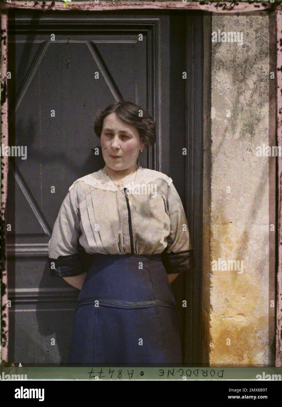 Les Eyzies, Dordogne, France Portrait of Mélanie Chandez , 1916 ...