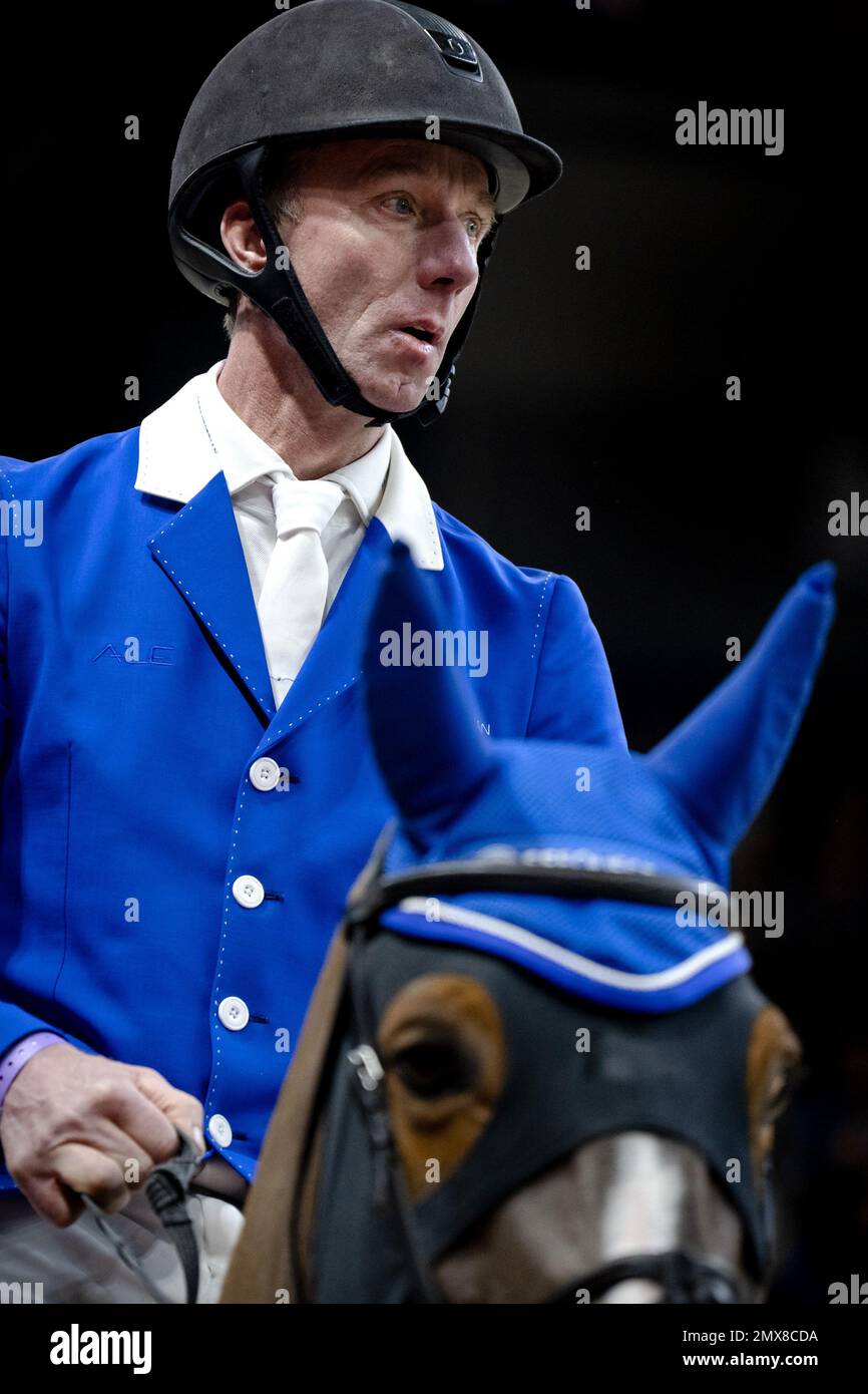 AMSTERDAM - Rider Jur Vrieling (NED) on Fiumicino van de Kalevallei ...
