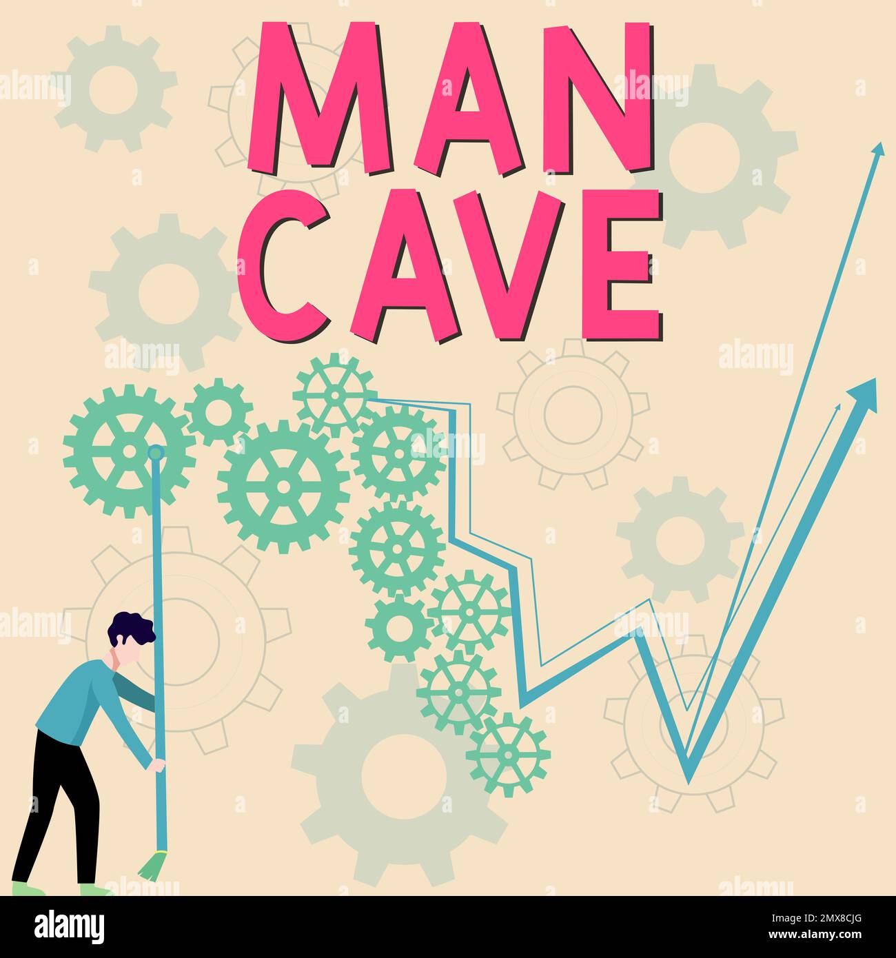 Writing displaying text Man Cave. Business overview a room, space or ...