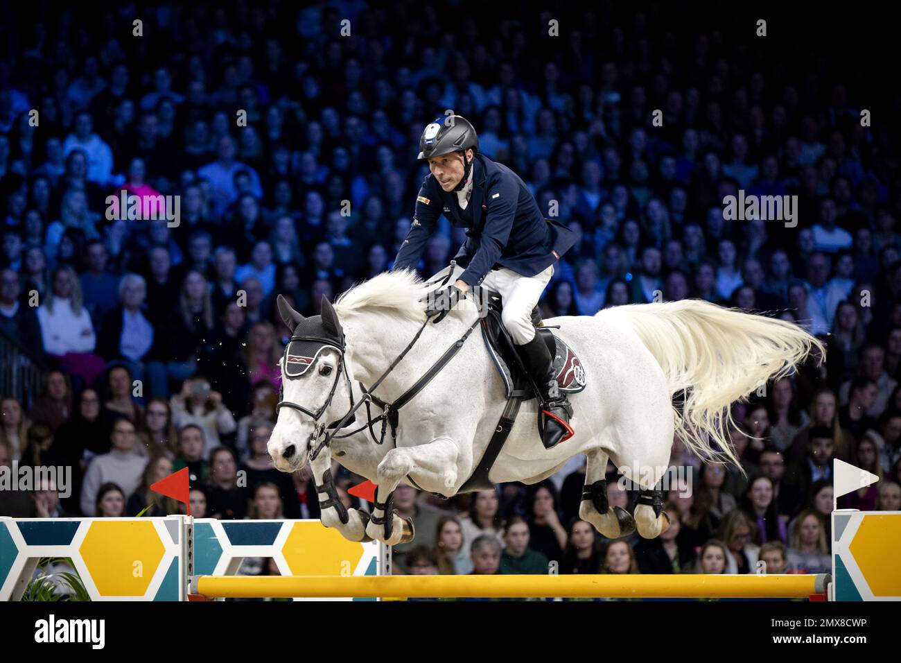 AMSTERDAM - Rider Hans Dieter Dreher (GER) on Cous Cous during the FEI ...
