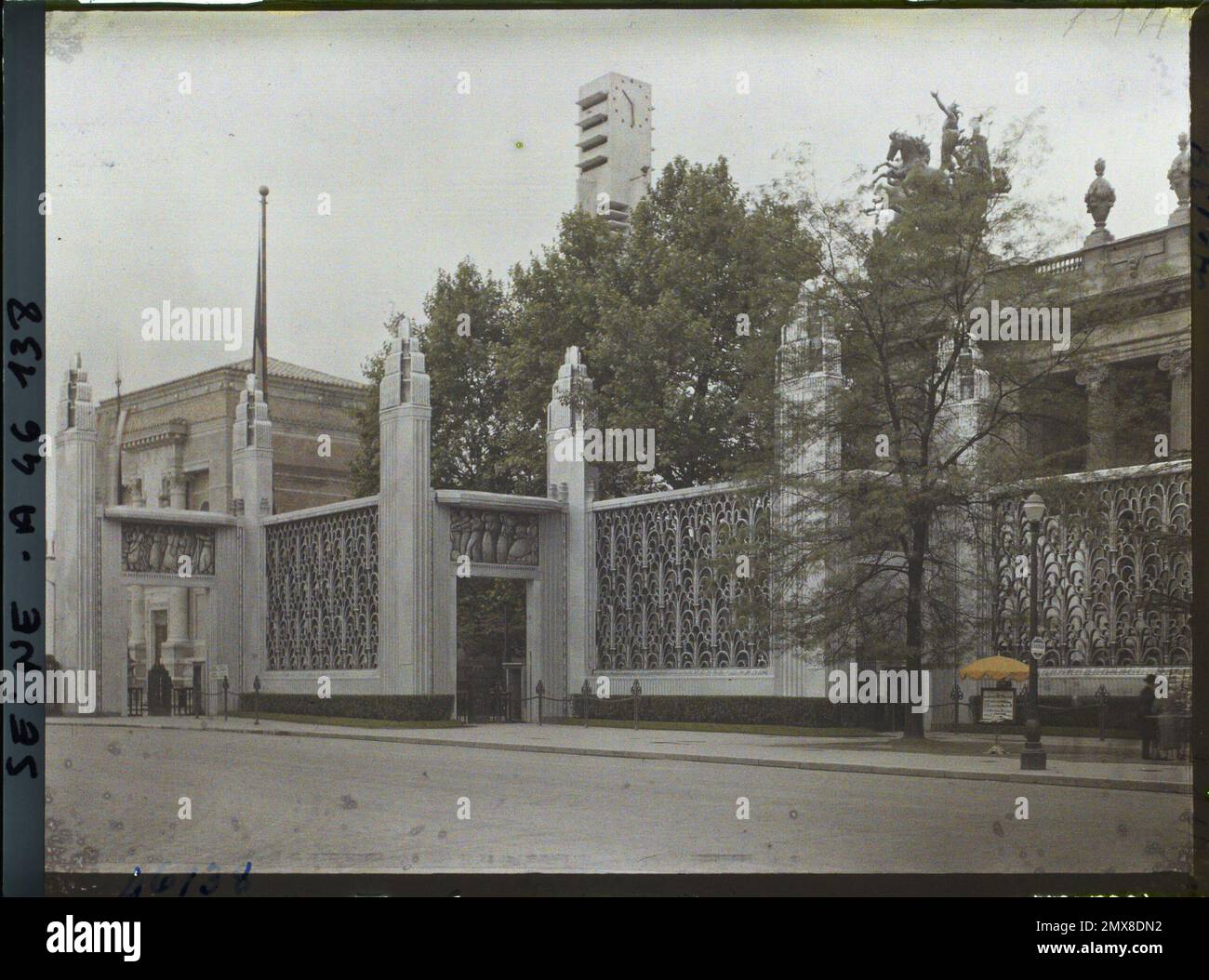 Paris (VIIIE arr.), France The exhibition of decorative arts, door of ...