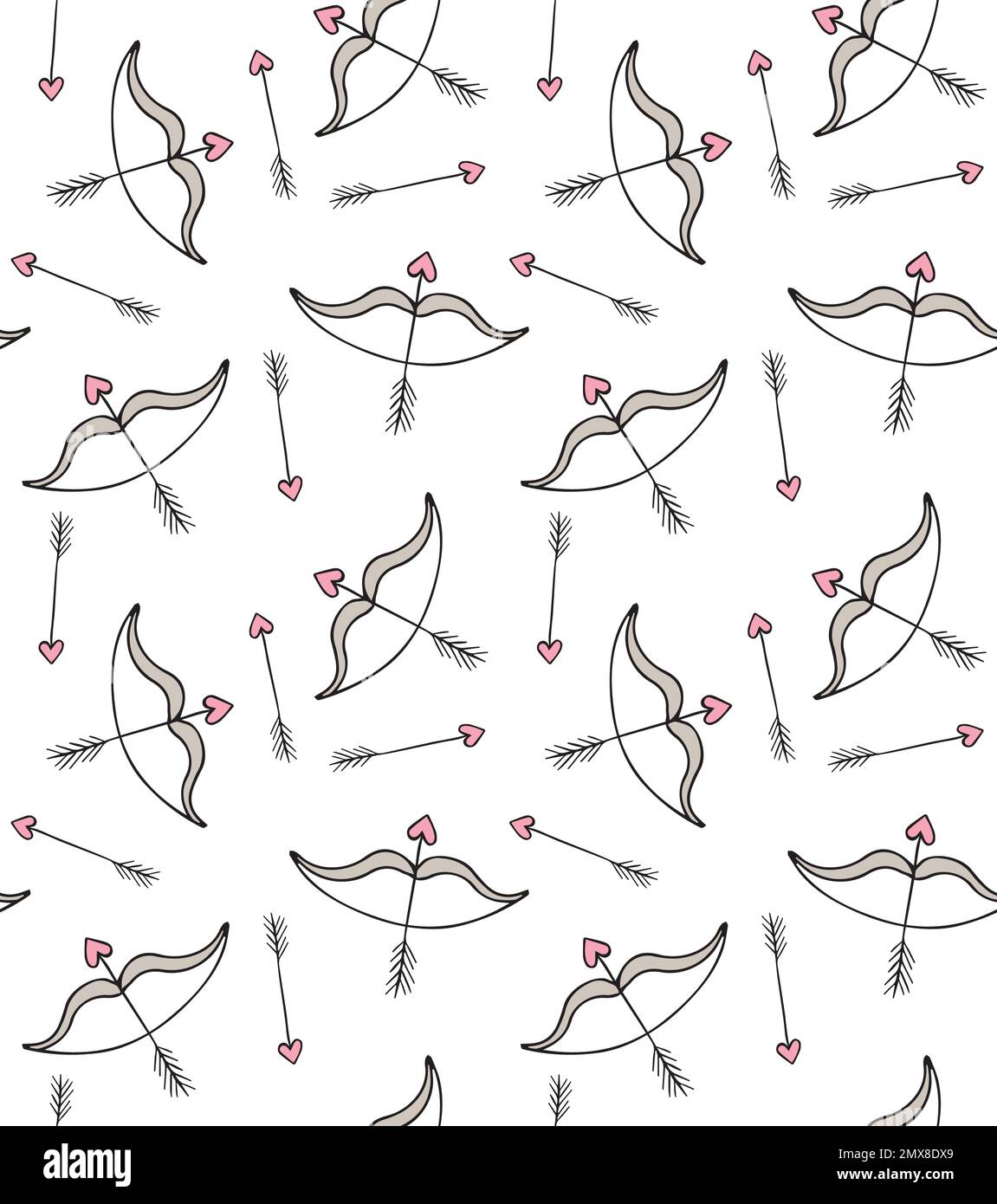 Vector hand drawn doodle sketch colored bow isolated on white ...