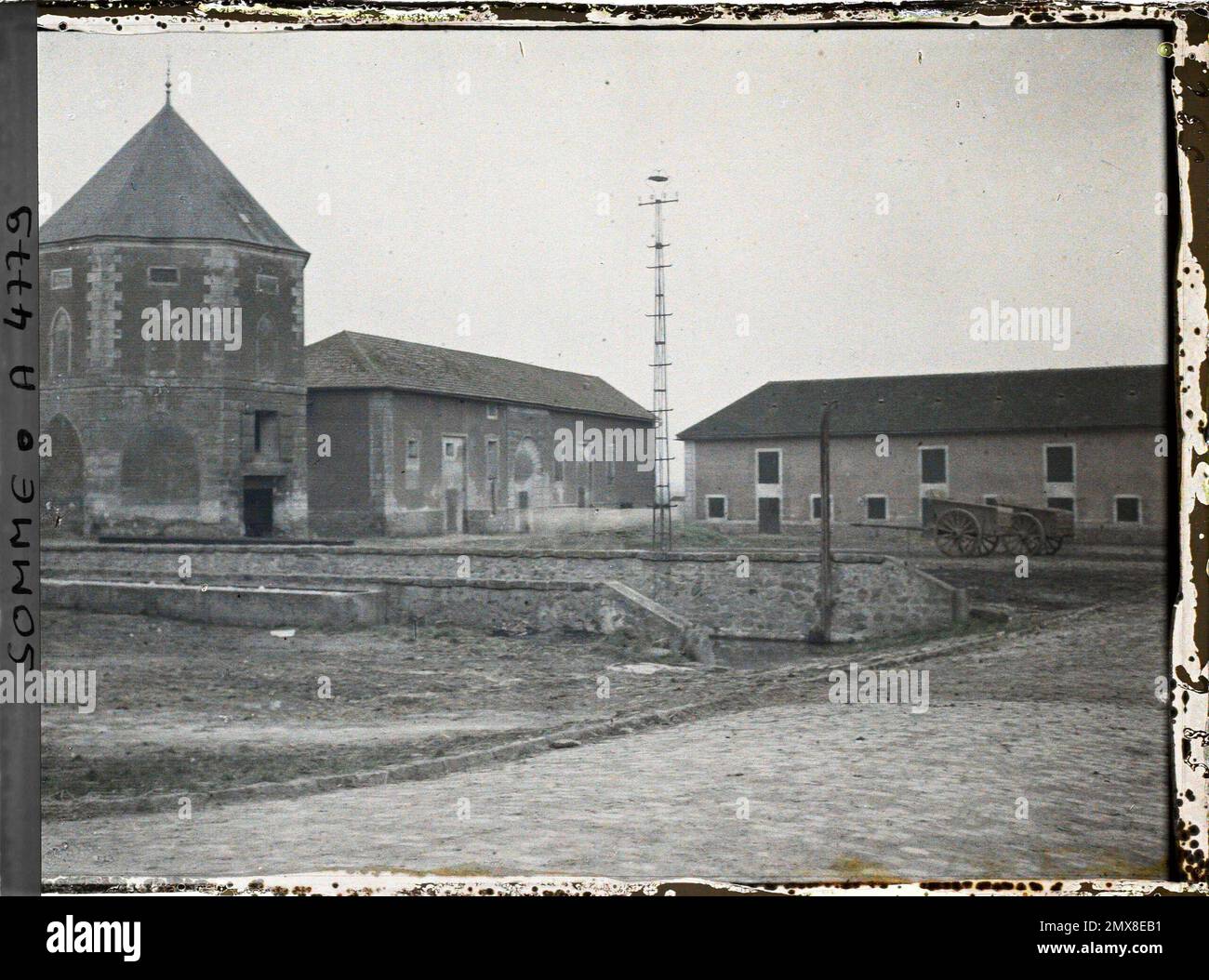 Beauval, Somme, Picardie, France type of large farm, the Colombier and ...
