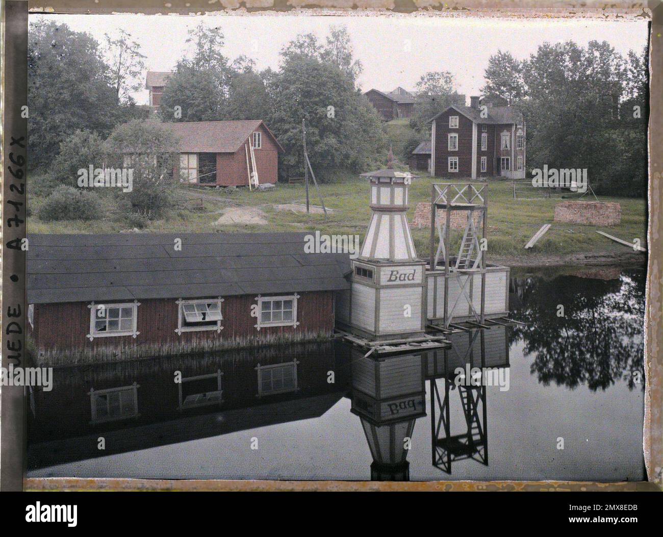 Stora Tuna, between Falun and Säter, Sweden a small establishment of ...