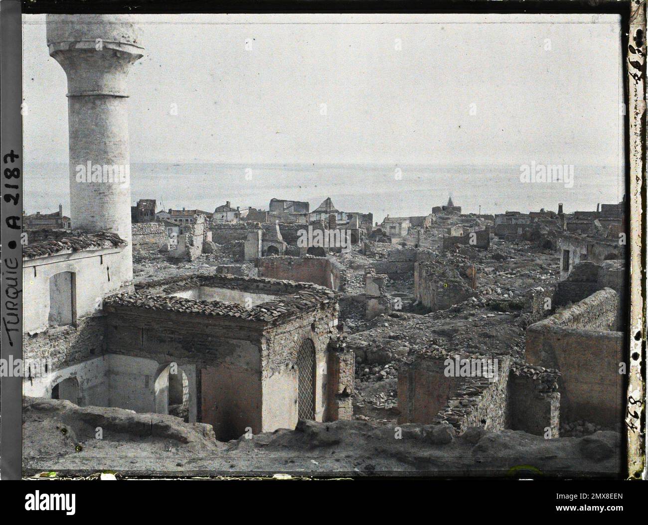 Constantinople (current Istanbul), Turkey district recently destroyed ...