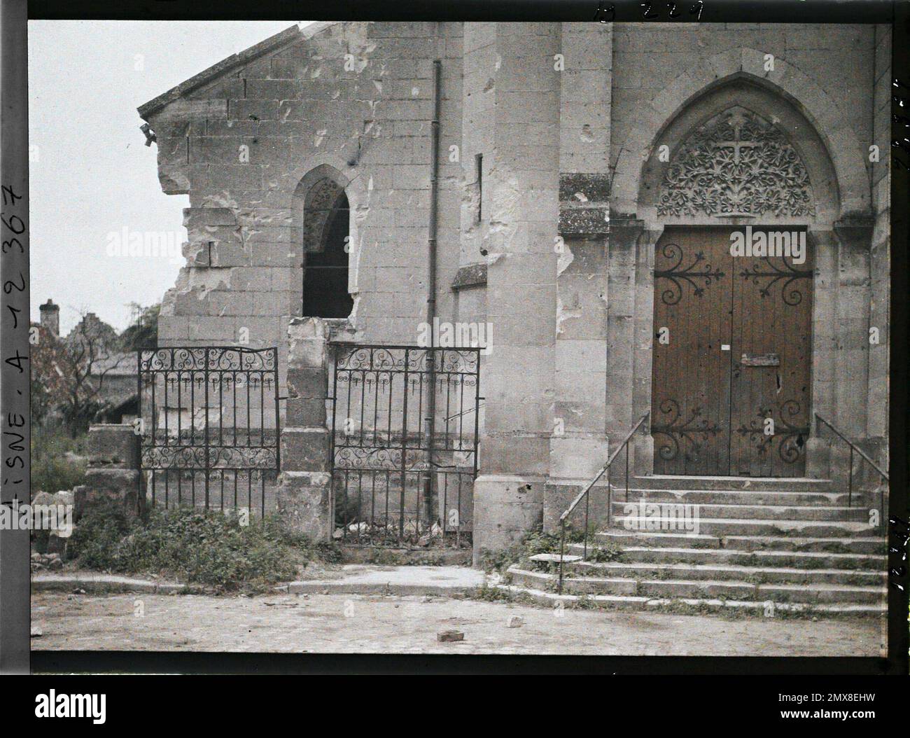 Church christianity staircase closing sculpture ruins bombing do hi-res ...