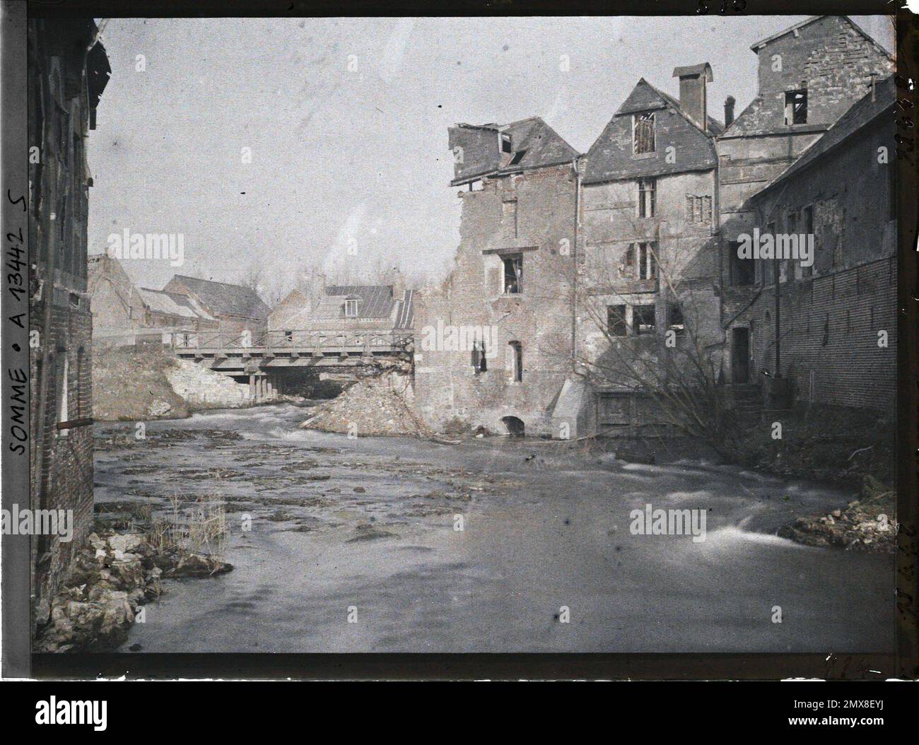 Ham, Somme, France the old mill , 1917 - Devastated regions, Somme ...