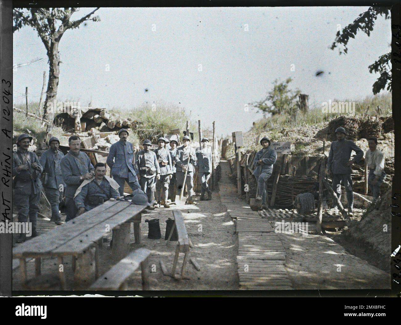 Hirtzbach, Haut-Rhin, Alsace, first-line trench , 1917 - Alsace - Paul ...