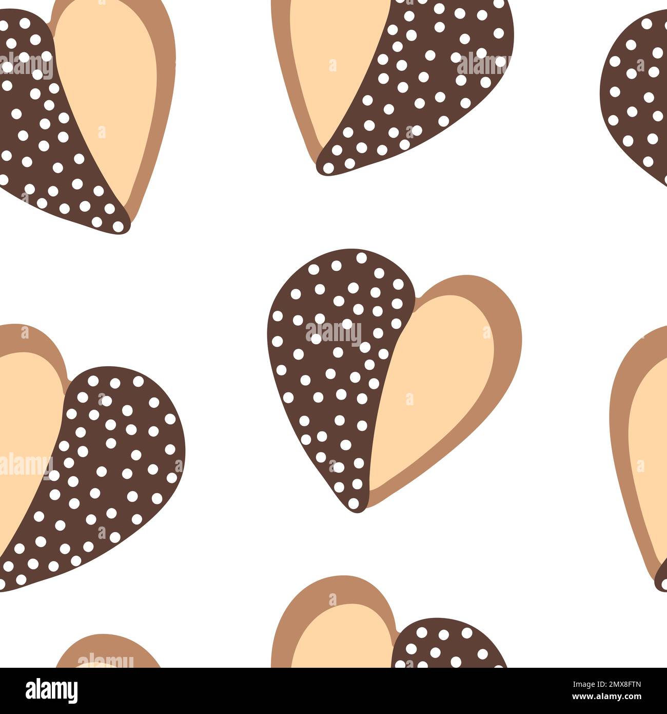 Heart cookie with white pearl Stock Vector Image & Art - Alamy