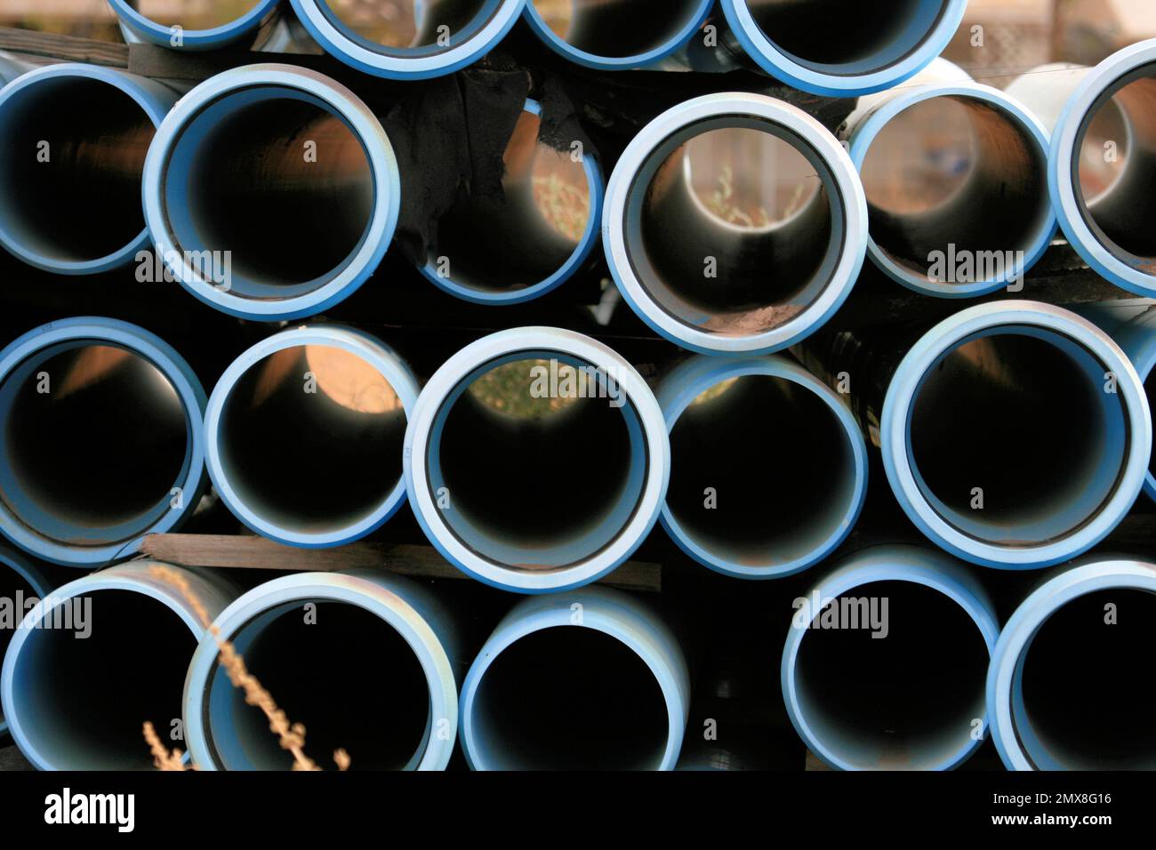 construction pipes stacked Stock Photo - Alamy