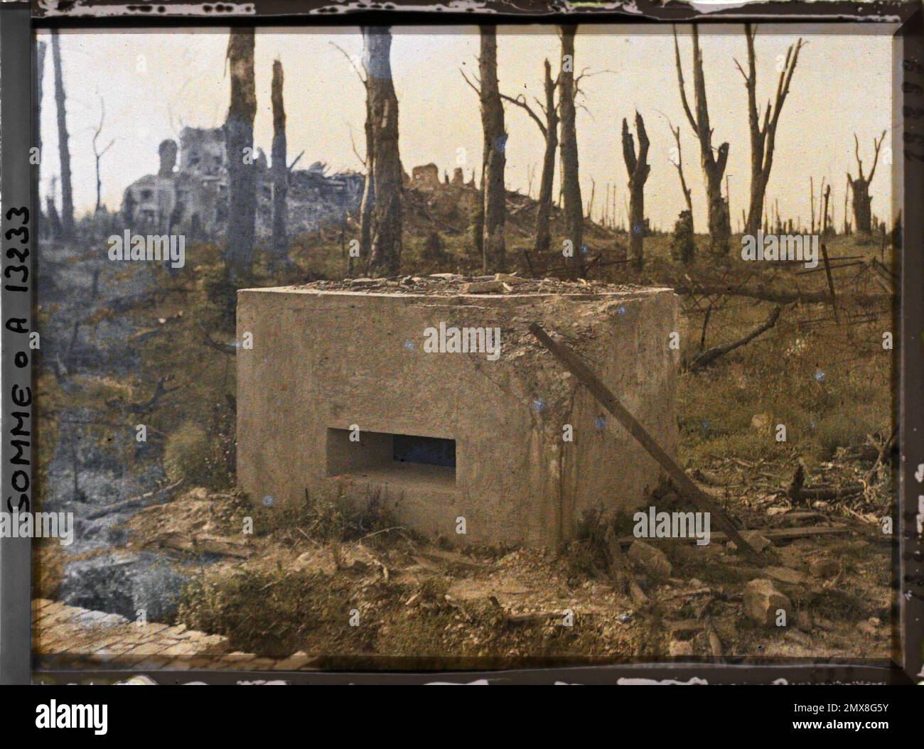 Ruins front fortified architecture bunker rubble first world war hi-res ...